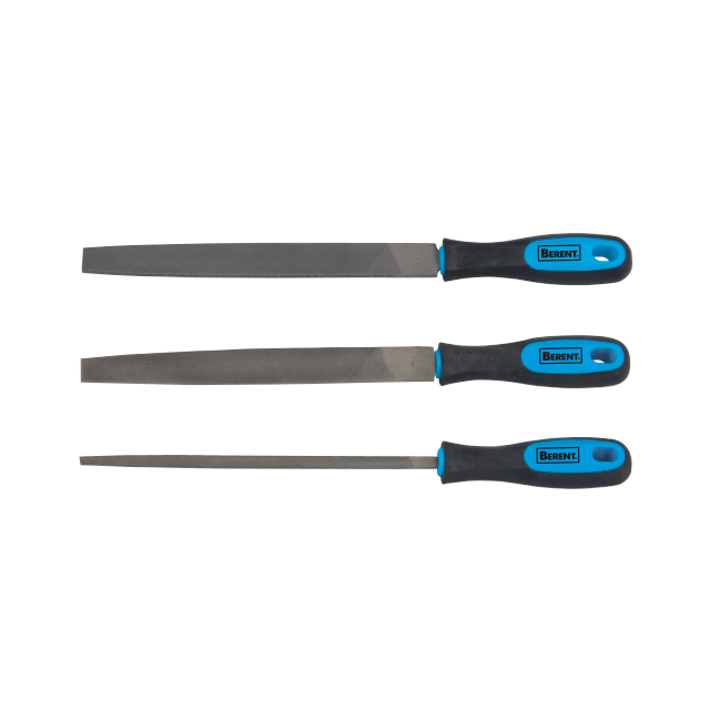 Three-piece file set, flat file set woodworking grinding steel file set ...