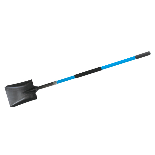 Large steel shovel (square head straight handle), gardening large steel ...