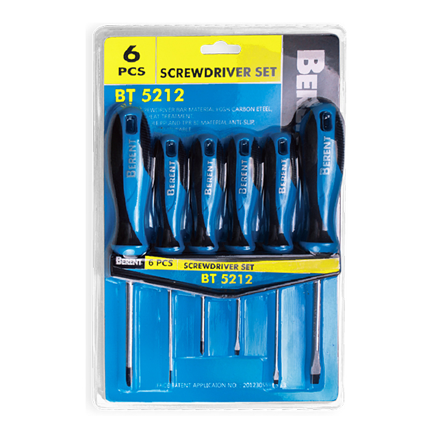 6-Piece Set Two-color Handle Screwdriver, Phillips Slotted Screwdriver ...