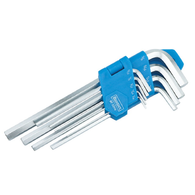 9pcs Flat Head Allen Wrench (Inch)